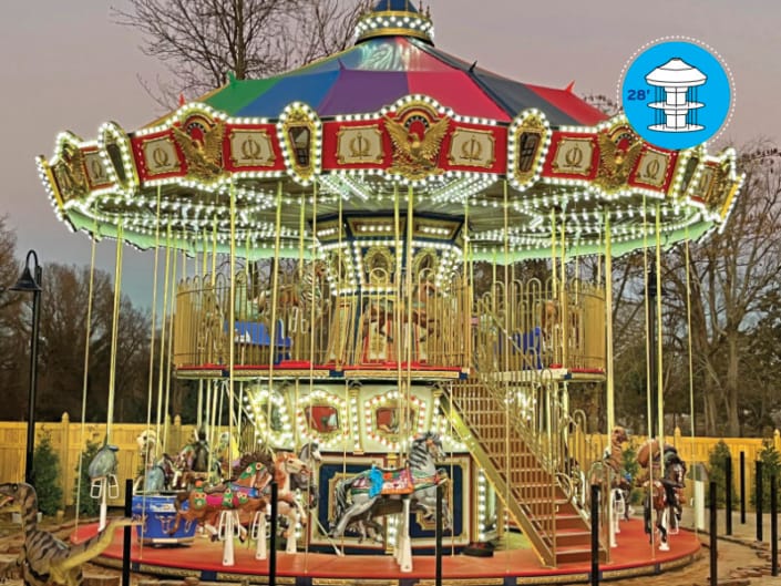 28-Foot Double Decker Carousel - CHANCE RIDES